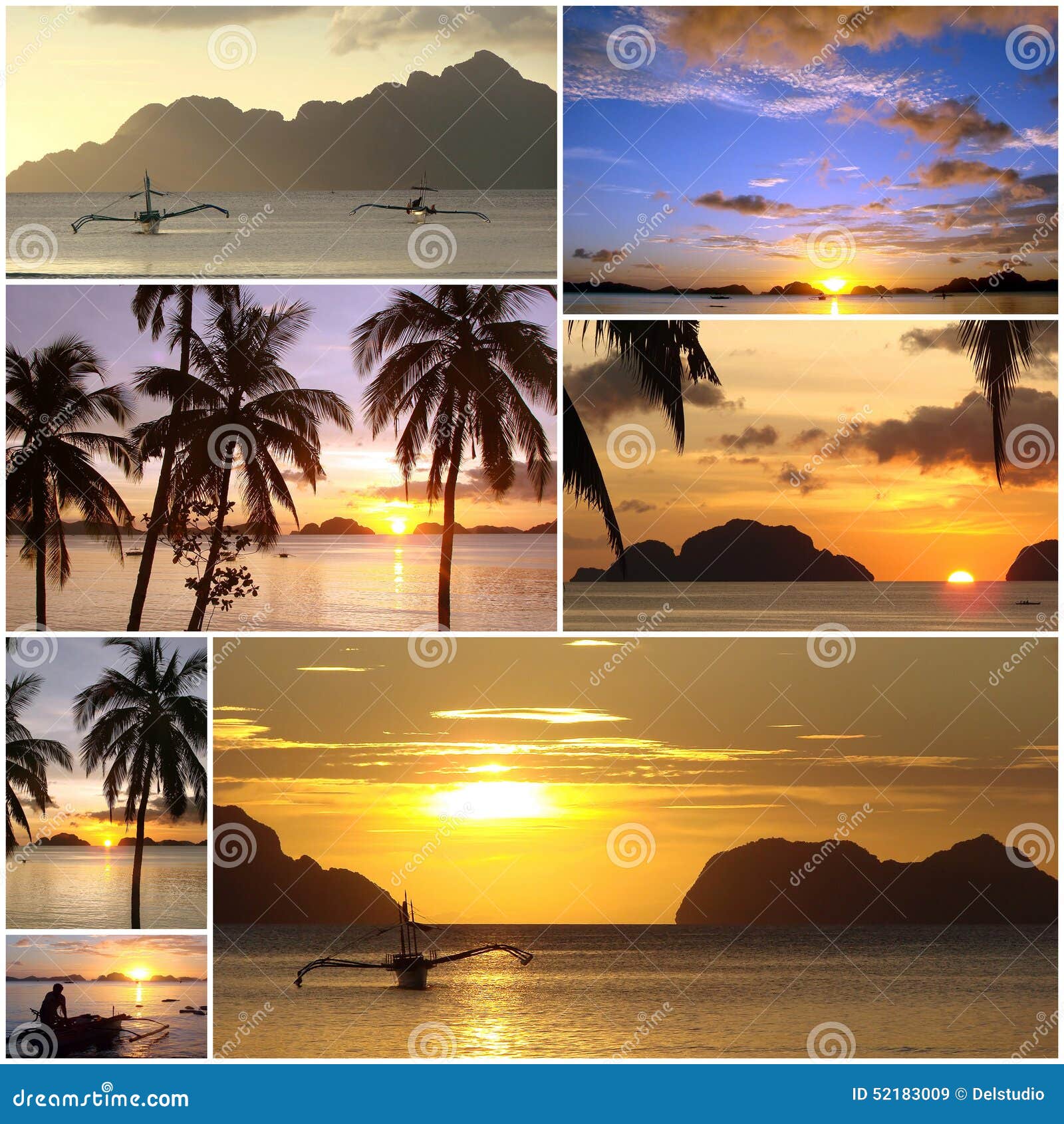 Tropical beach sunset stock image. Image of trees, beautiful - 52183009