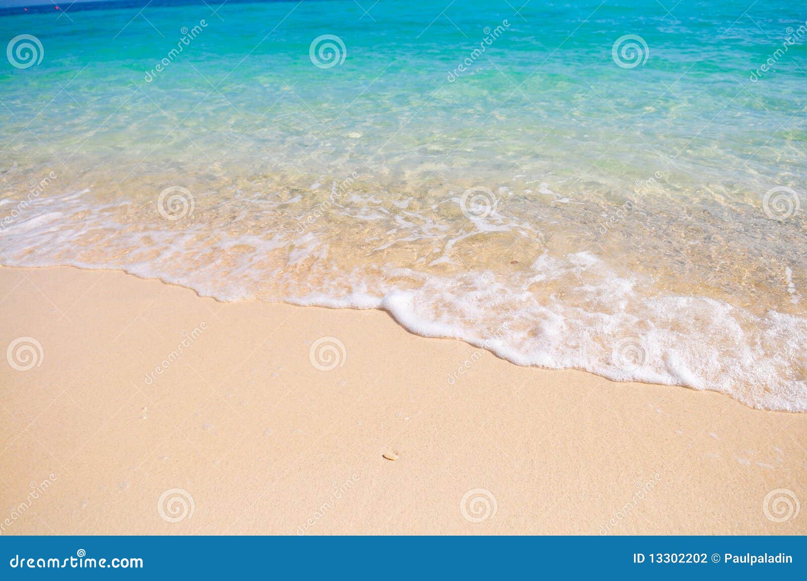 Tropical Beach with White Coral Sand Stock Photo - Image of relax, blue ...