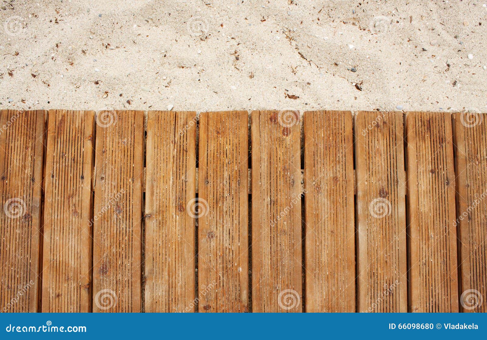 Tropical Beach And Wooden Platform Stock Photo - Image of floor ...