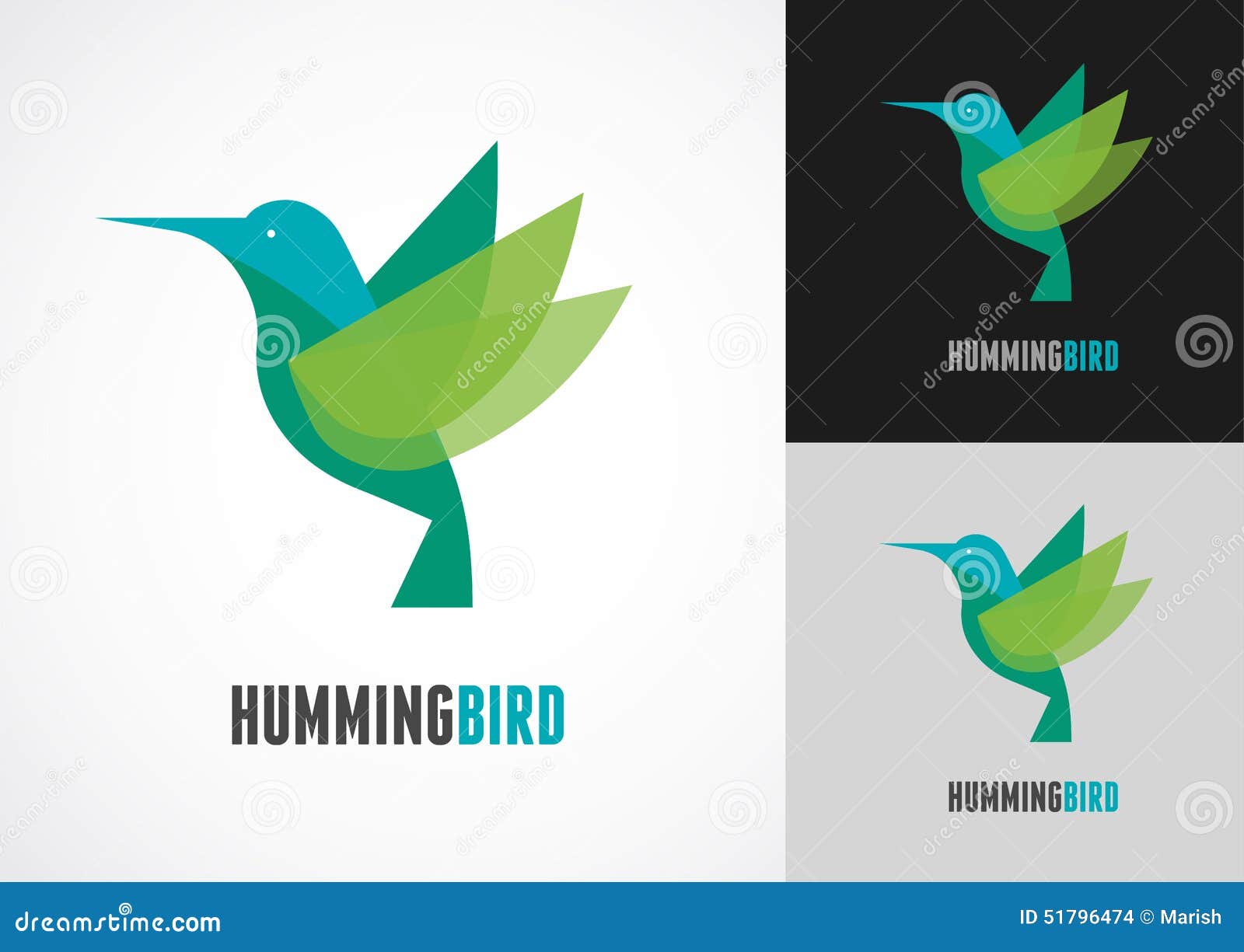 Tropical Bird - Humming Vector Icon Stock Vector - Illustration of ...