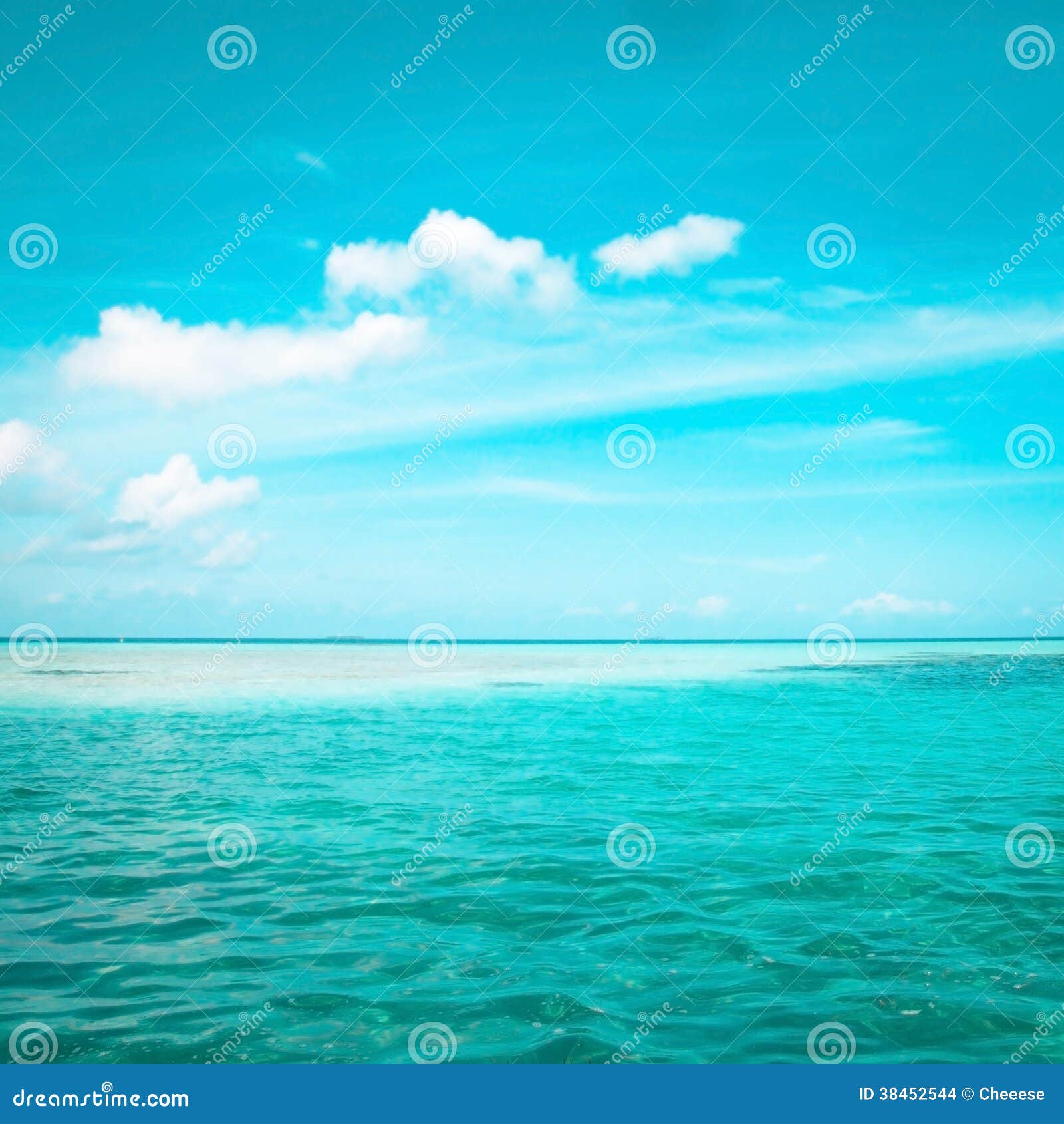 Tropical blue sea water stock photo. Image of holiday - 38452544