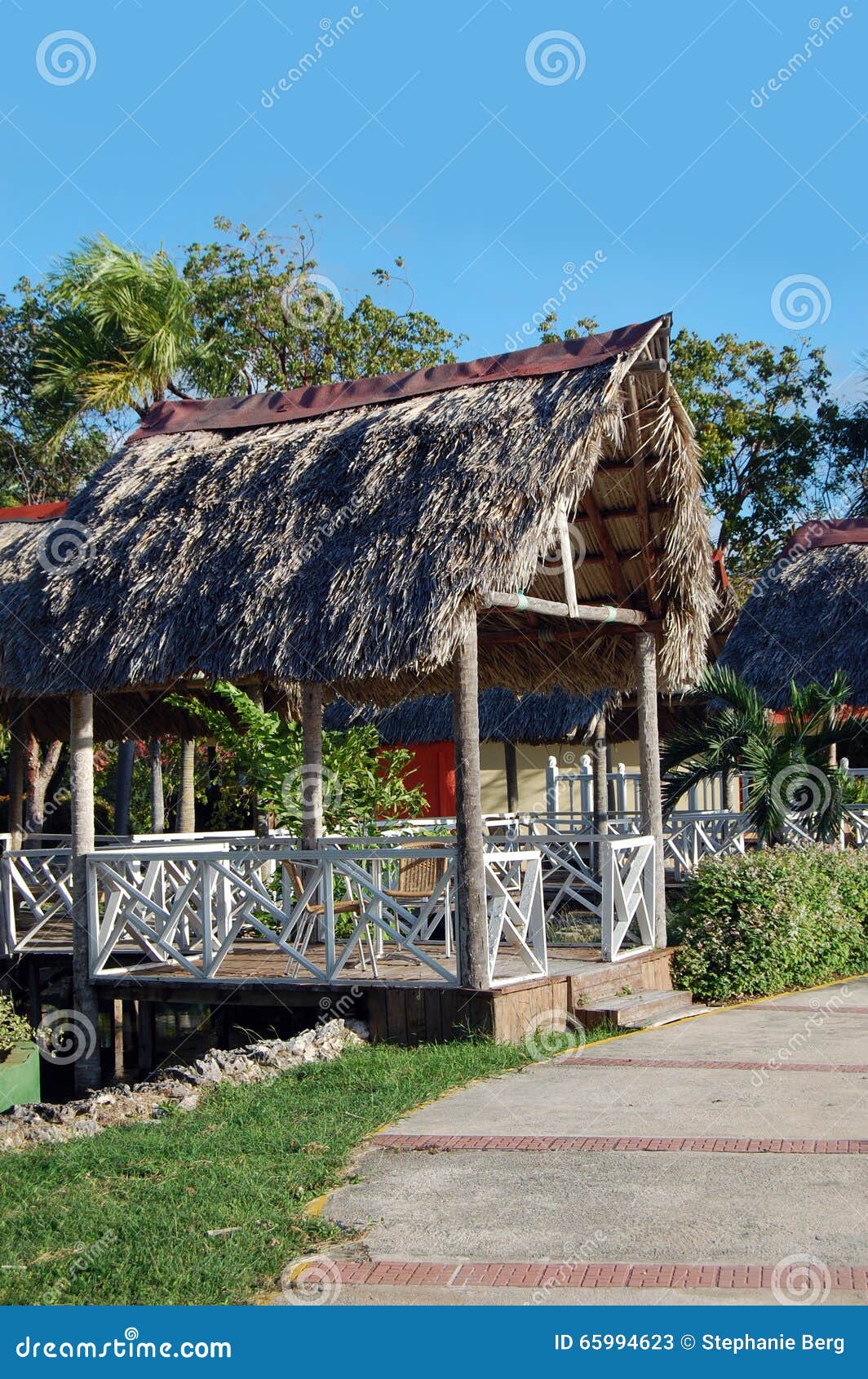Tropical Cabana Hut stock image. Image of straw, relax - 65994623