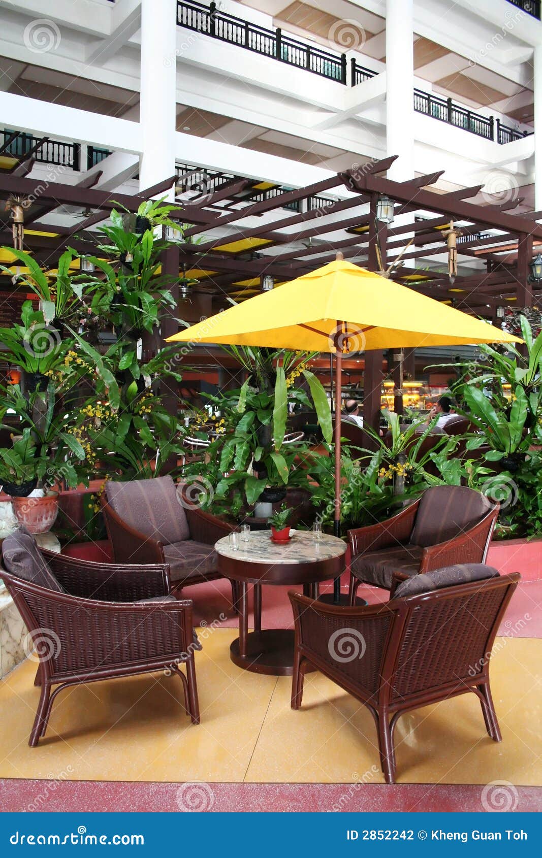 Tropical cafe stock photo. Image of coffeeshop, tables - 2852242