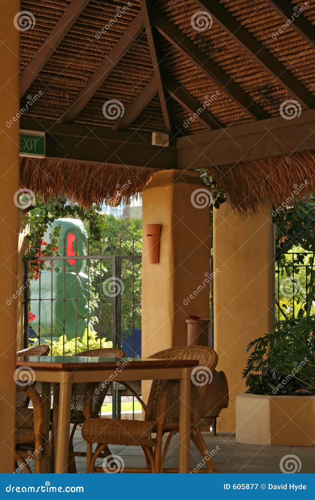 Tropical cafe stock image. Image of vacation, resort, holiday - 605877