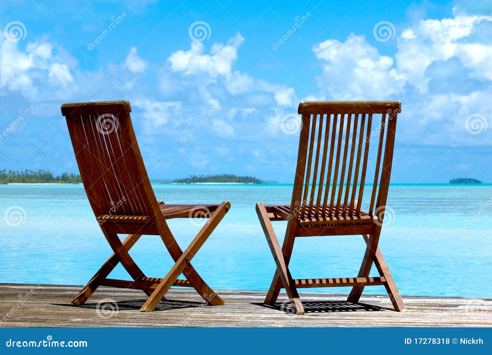 Tropical chairs stock photo. Image of atlantic, lagoon - 17278318