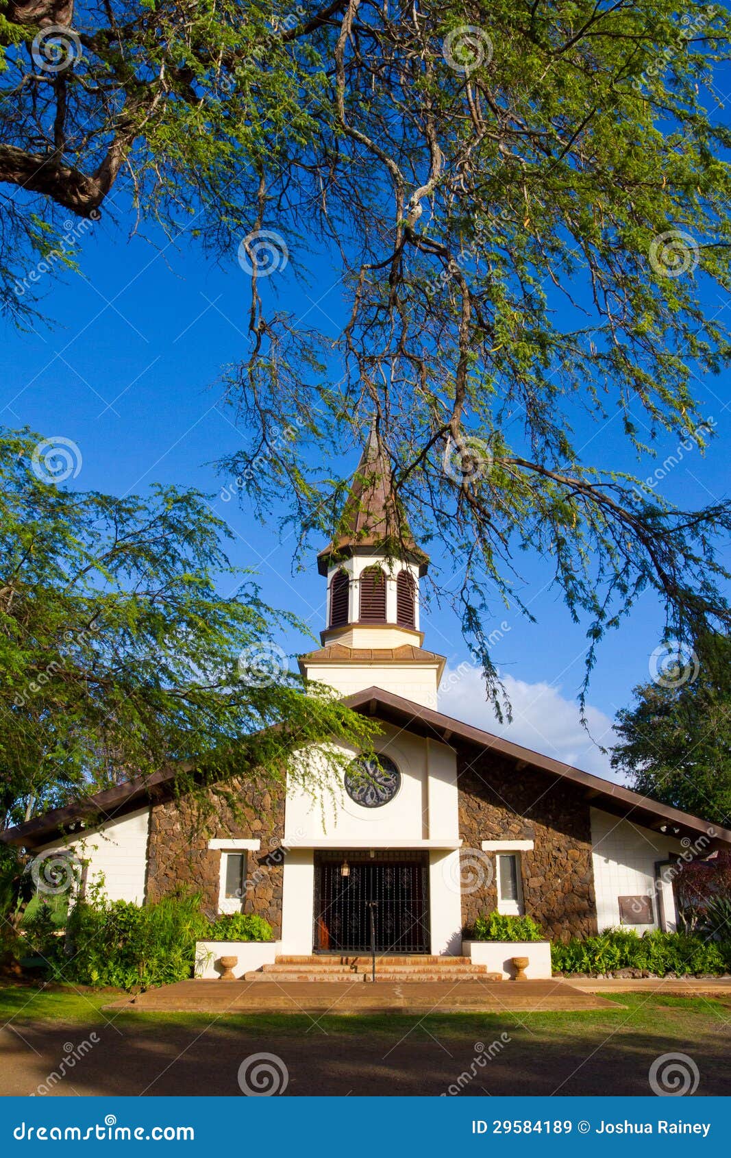 Tropical Church Hawaii stock image. Image of worship - 29584189