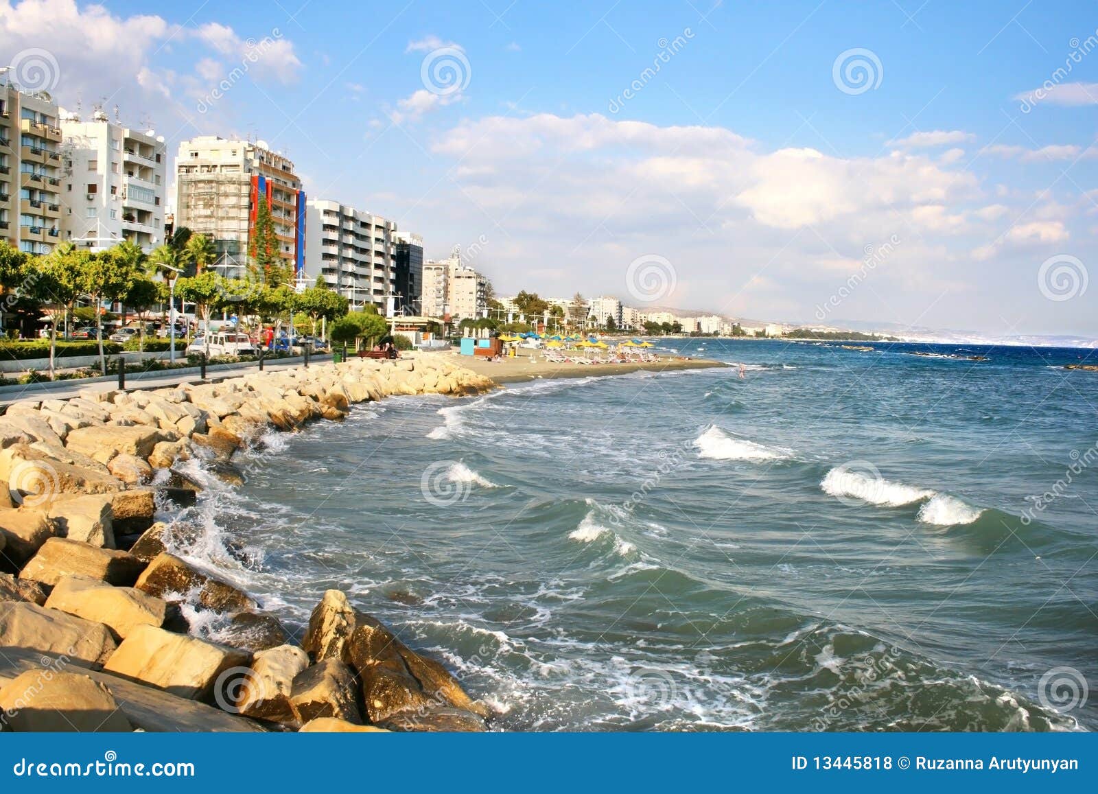 Tropical City Beach Royalty Free Stock Photos - Image: 13445818