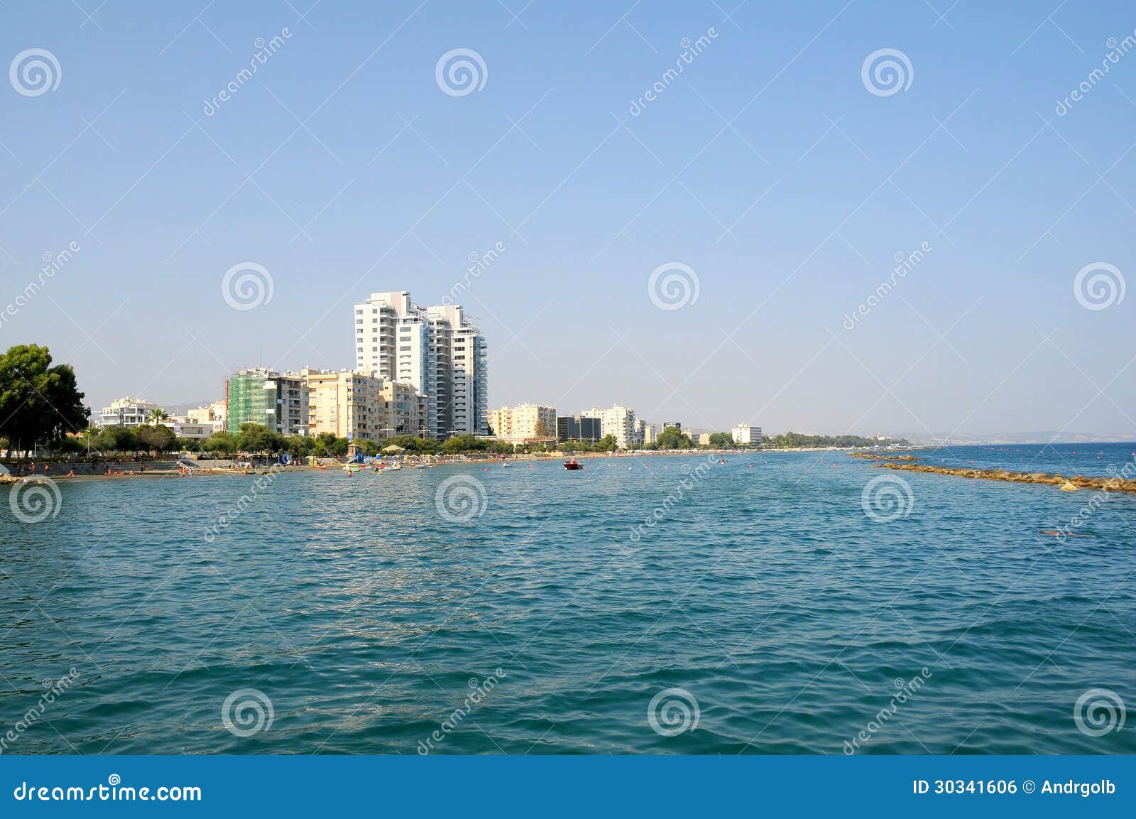 Tropical city beach stock photo. Image of environment - 30341606
