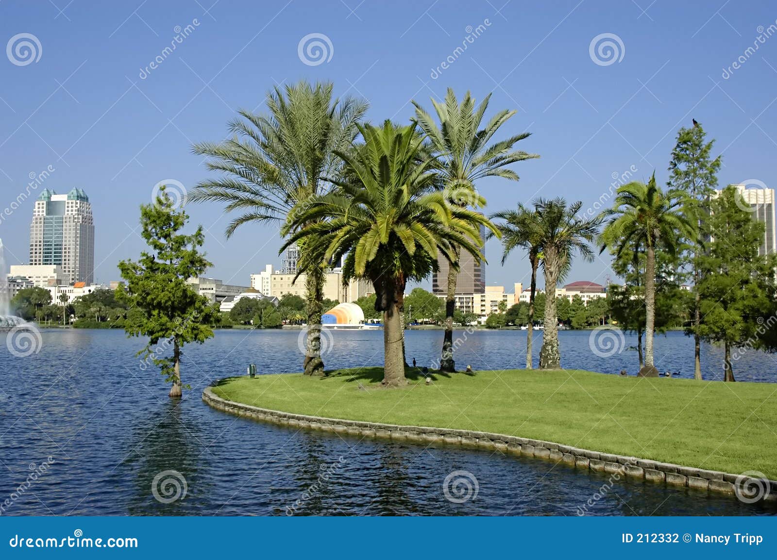 Tropical Cityscape stock photo. Image of scenic, lake, water - 212332