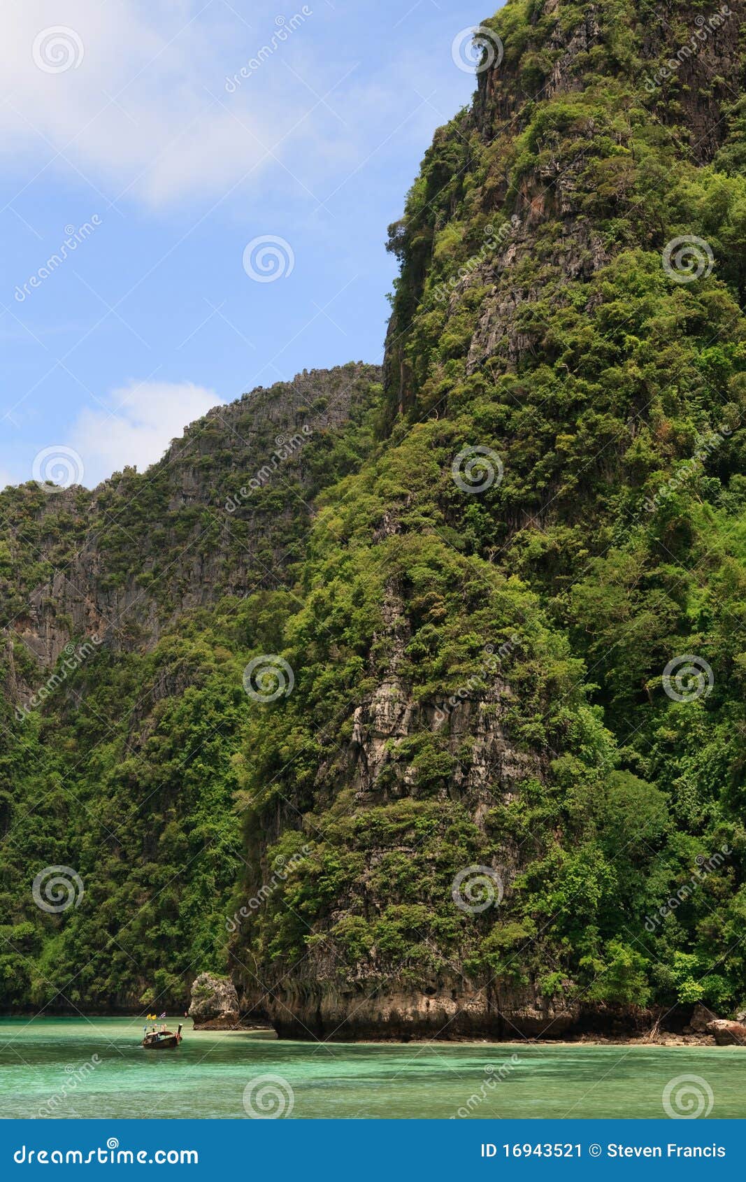 Tropical Cliffs stock image. Image of ocean, crystal - 16943521