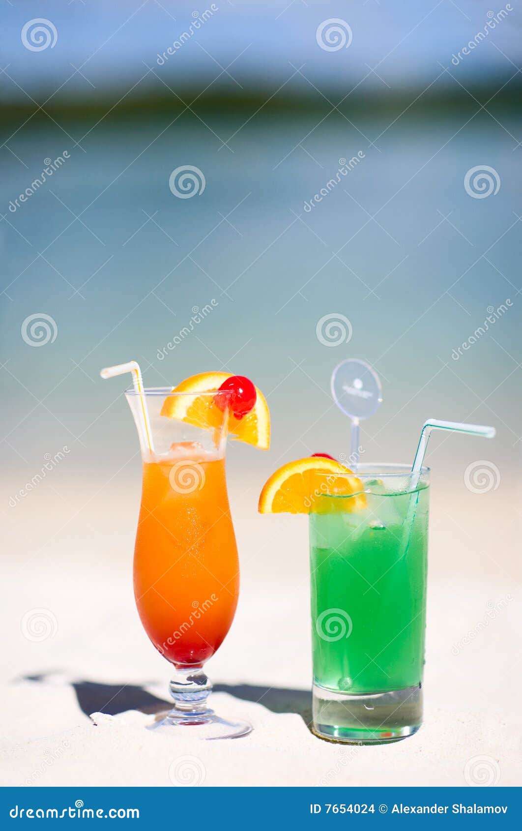 Tropical Cocktails stock photo. Image of macro, drink - 7654024