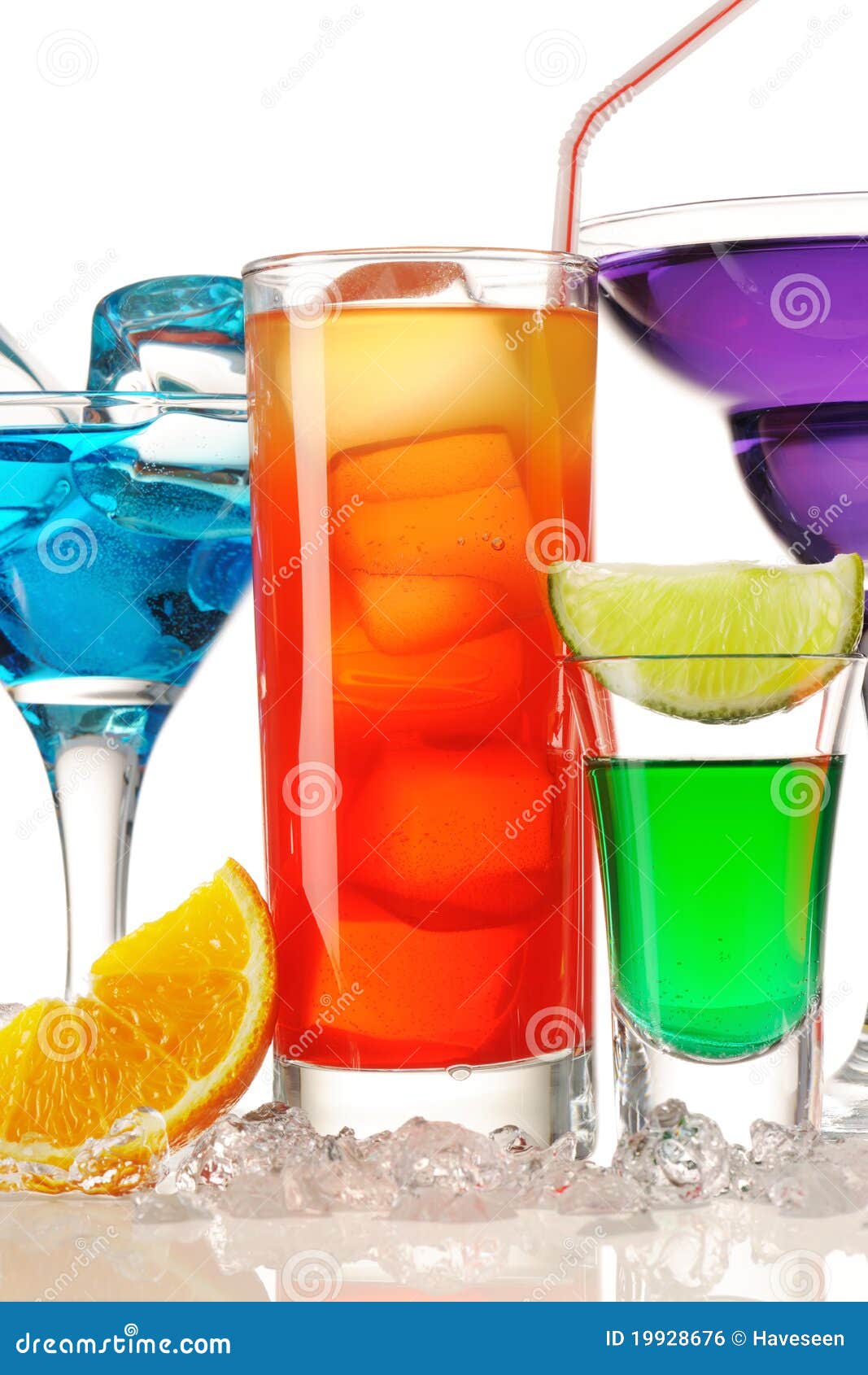 Tropical Cocktails Close-up Stock Photo - Image of cool, syrup: 19928676