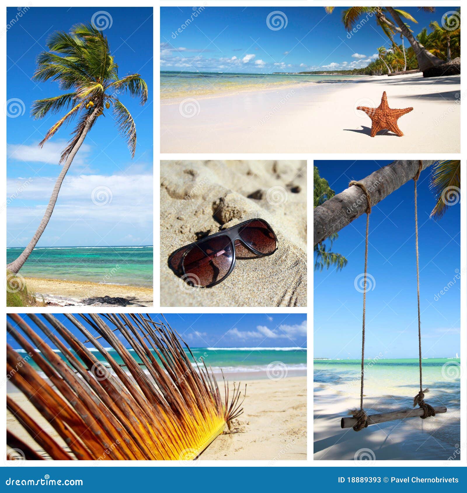 Tropical collage stock image. Image of landscape, republic - 18889393