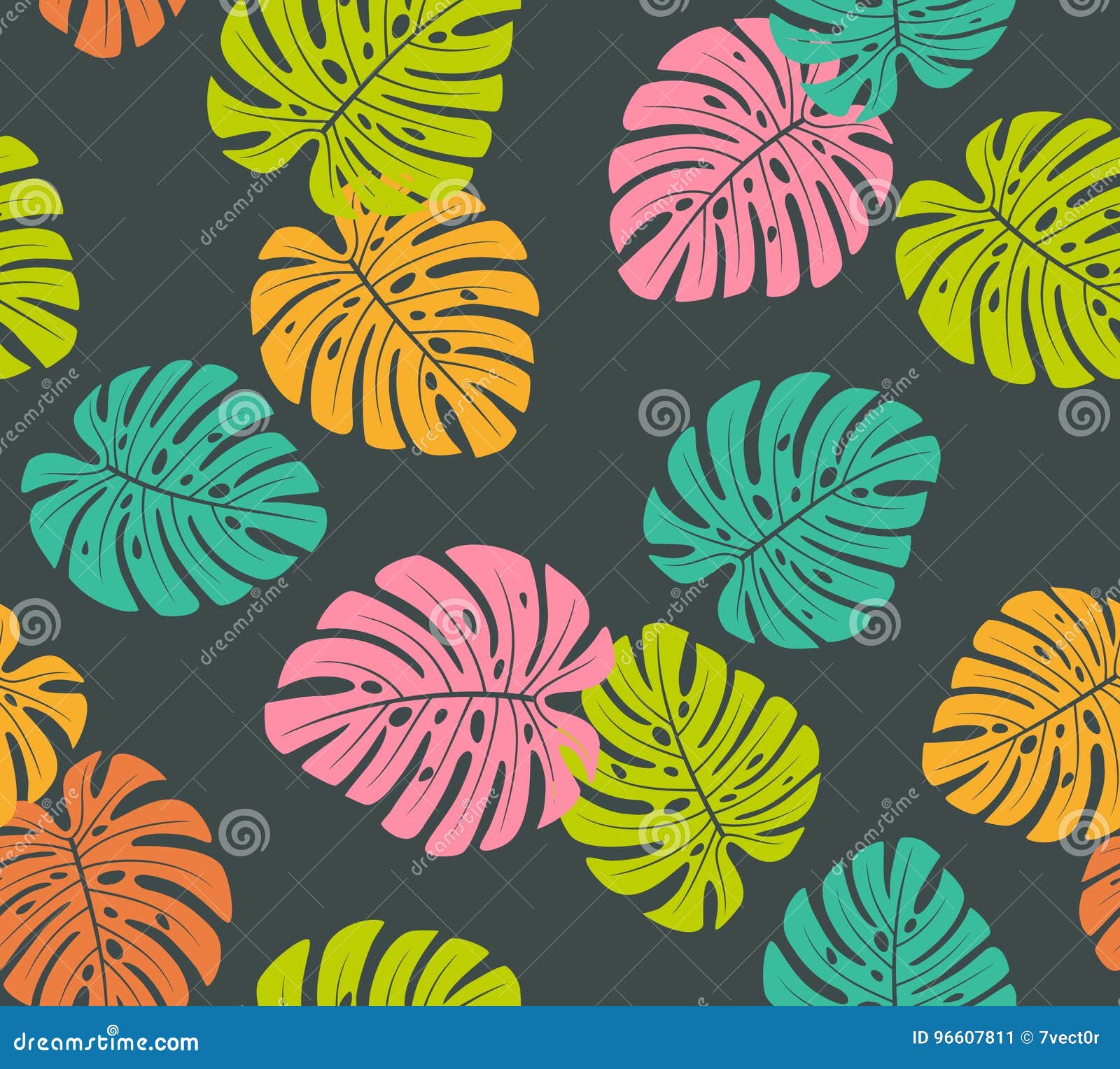 Tropical Colorful Snakes Hand Drawn Vector Illustration. Isolated ...