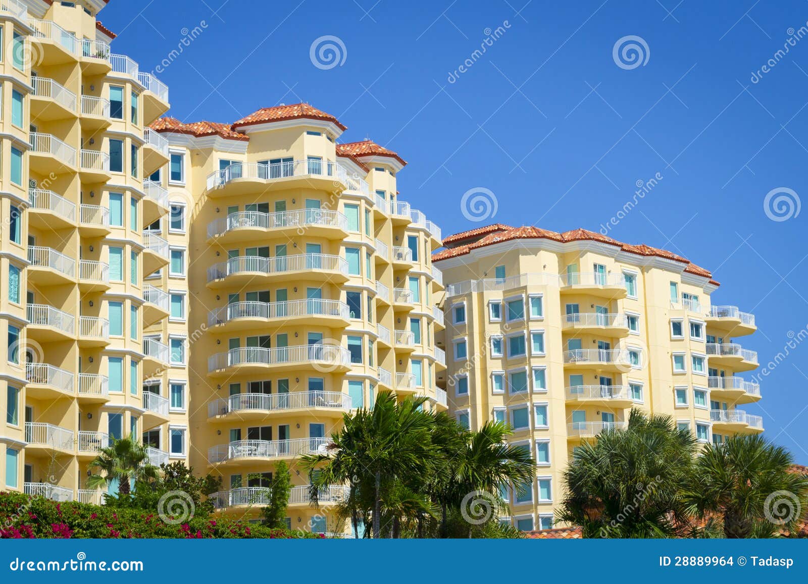 New Condos At Tropical Resort Royalty-Free Stock Photo | CartoonDealer ...