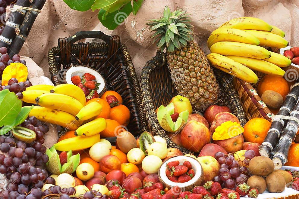 Tropical cornucopia stock photo. Image of pineapples, indulgence - 32068