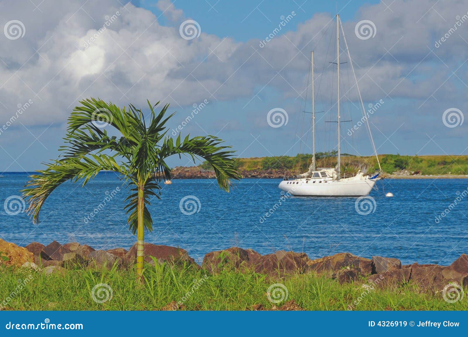 Tropical Cove stock image. Image of coastline, relaxation - 4326919