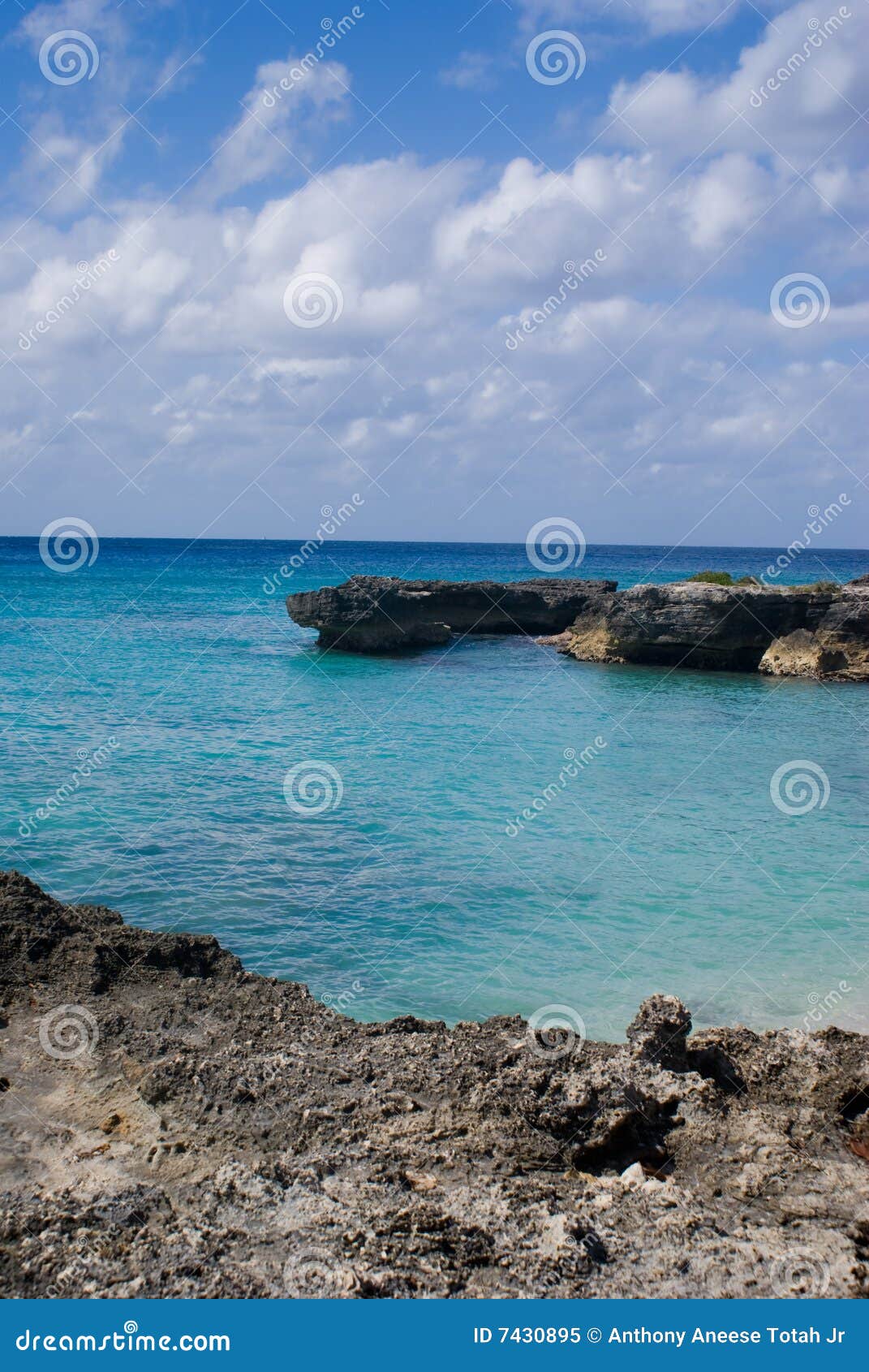 Tropical Cove stock image. Image of summer, coral, clear - 7430895