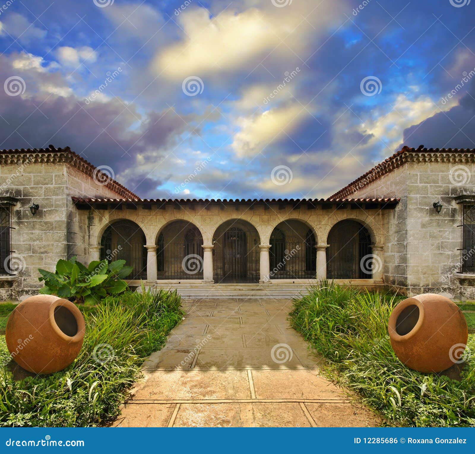 Tropical cuban house stock photo. Image of home, beautiful - 12285686