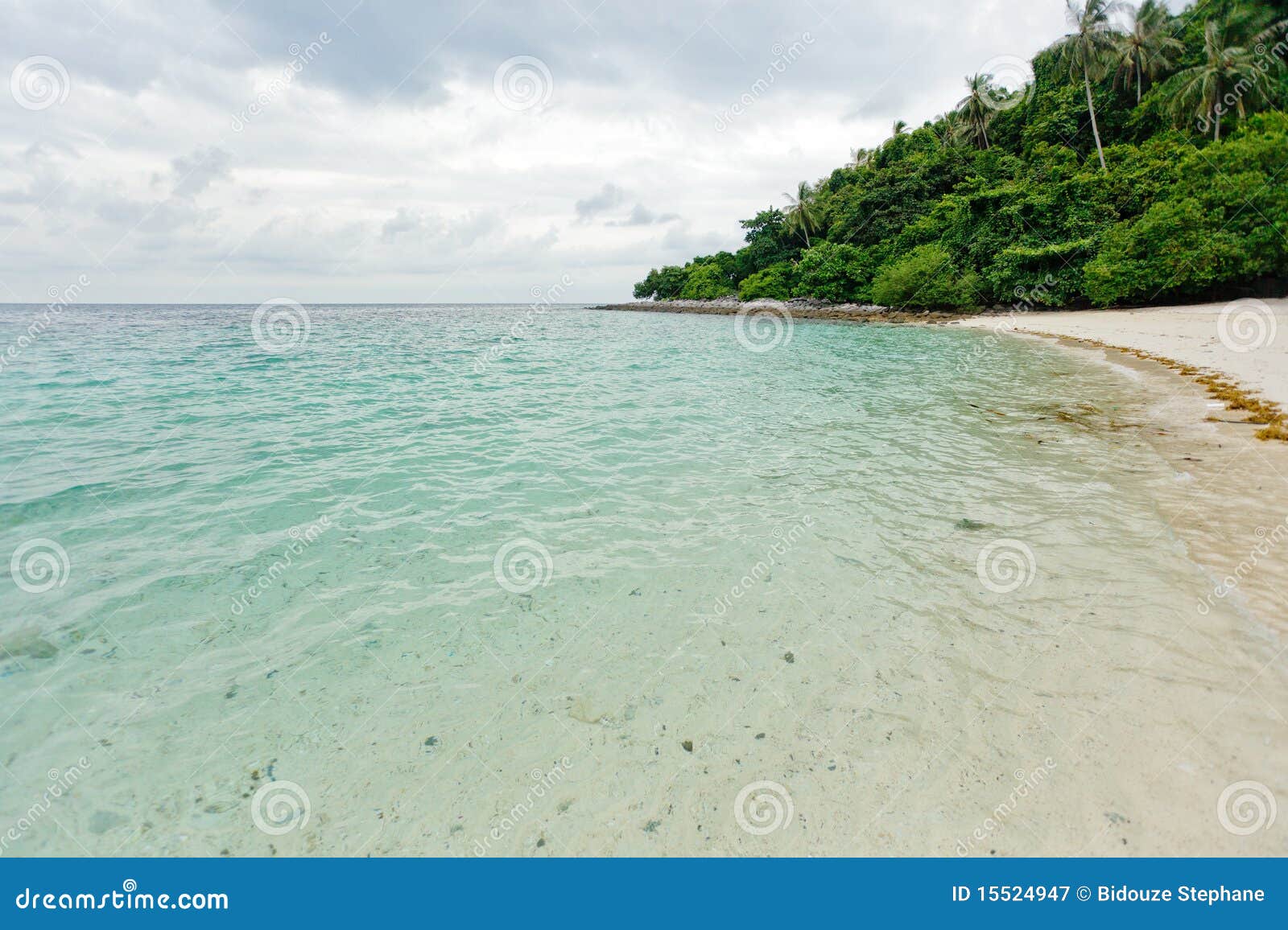 Tropical desert beach stock image. Image of island, landscape - 15524947