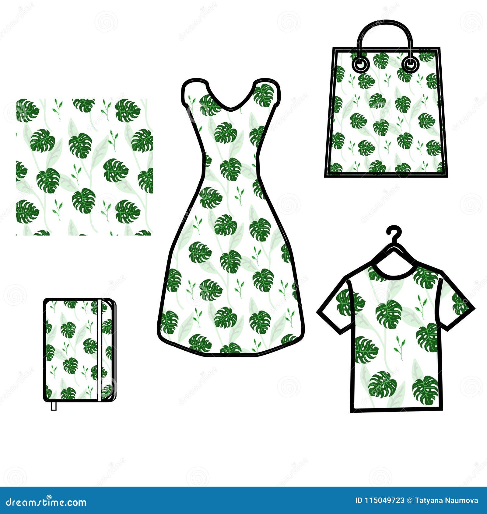 Tropical Design in Things Tropical Patern Stock Vector - Illustration ...