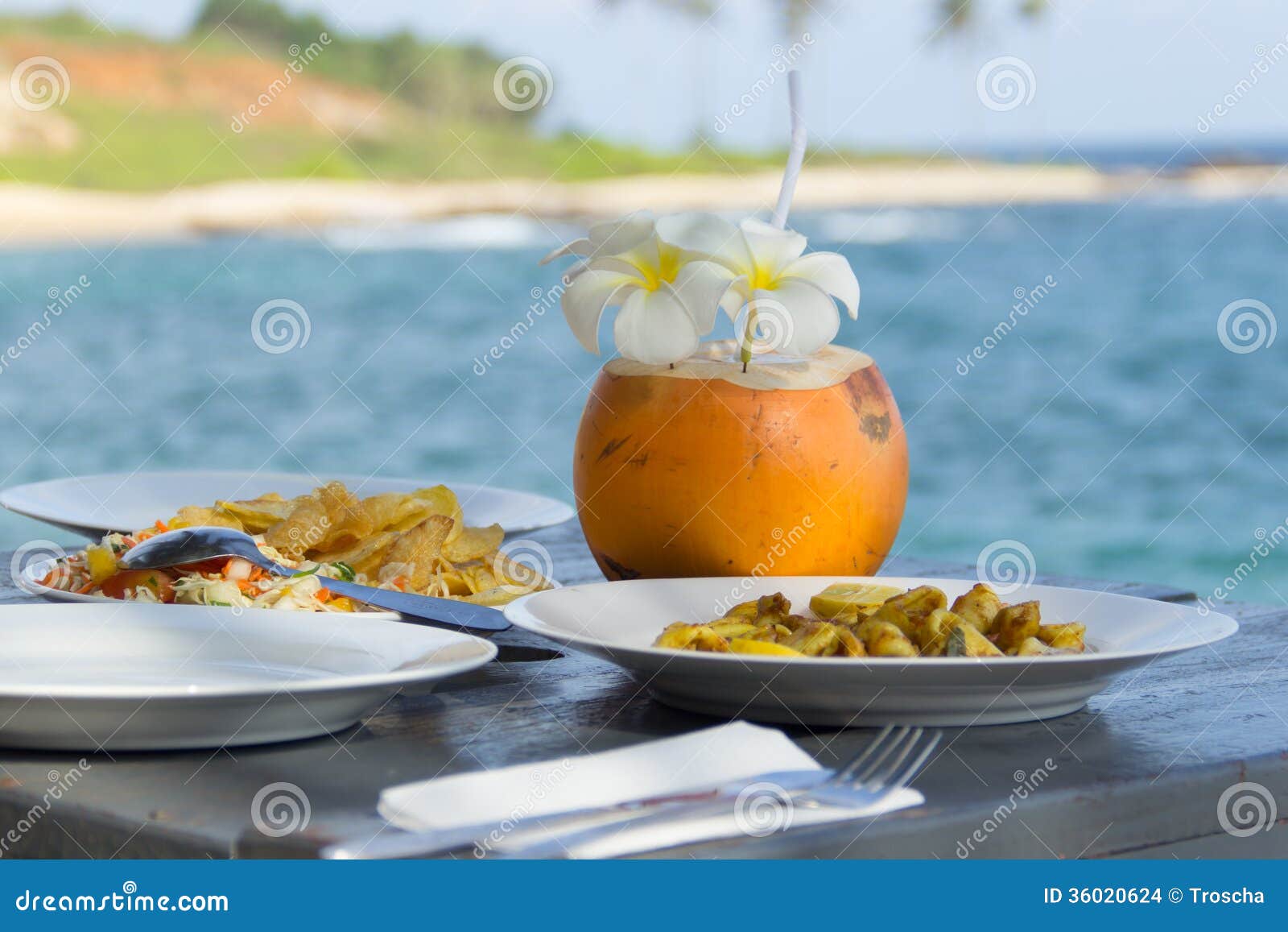 Tropical dinner stock photo. Image of tropical, resort - 36020624