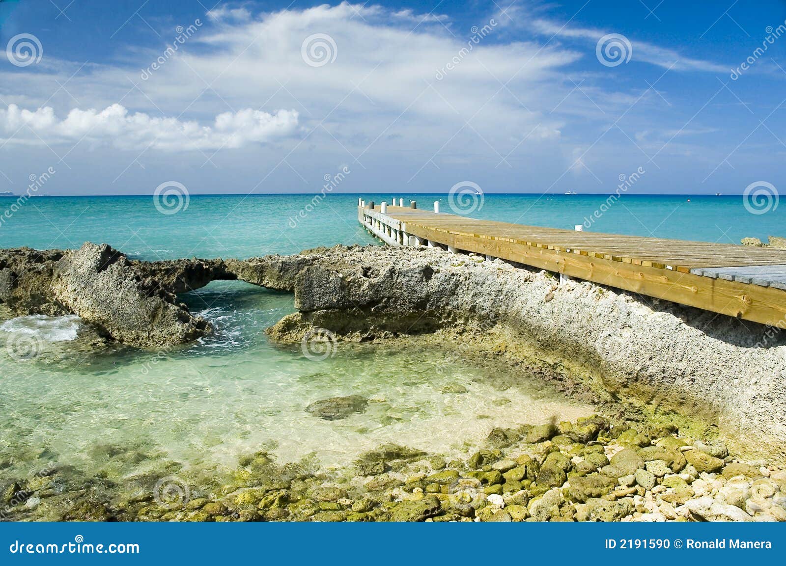Tropical dock stock photo. Image of destination, clouds - 2191590