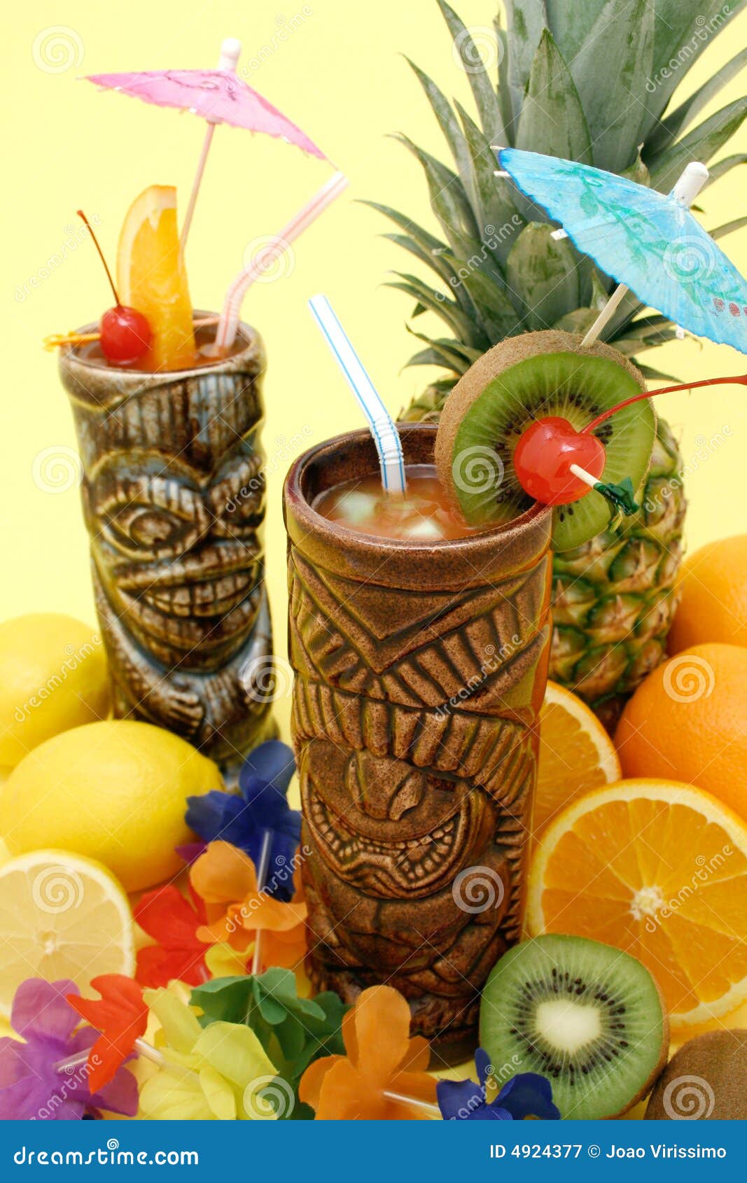 Tropical Drinks - Most Popular Cocktails Series Royalty-Free Stock ...