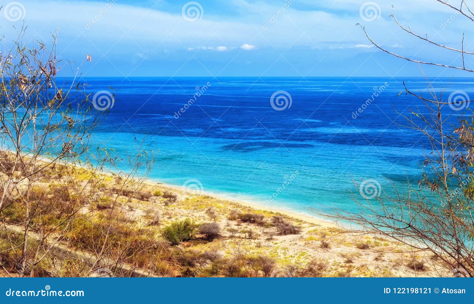 Tropical Exotic Coastline Beach of Dili in East Timor Stock Image ...