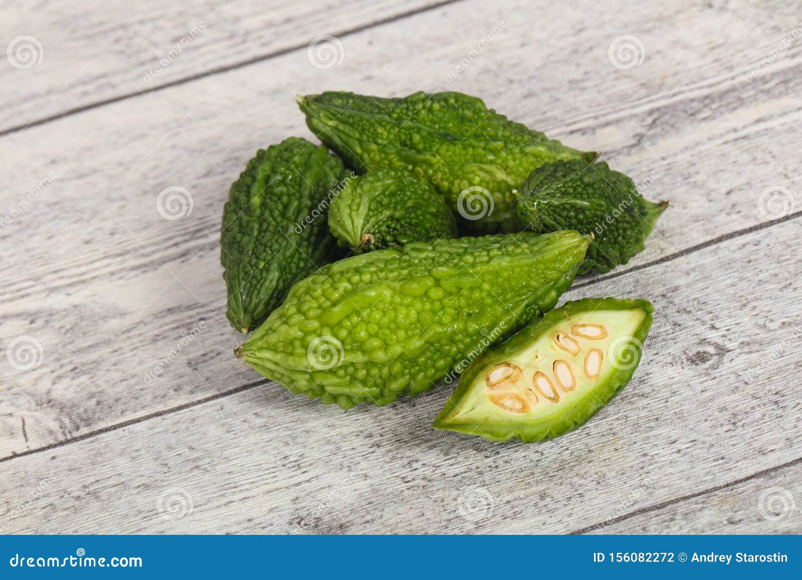 Tropical Exotic Vegetable - Bitter Melon Stock Photo - Image of ...