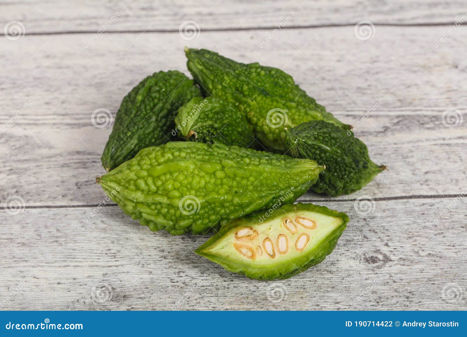 Tropical Exotic Vegetable - Bitter Melon Stock Photo - Image of ...