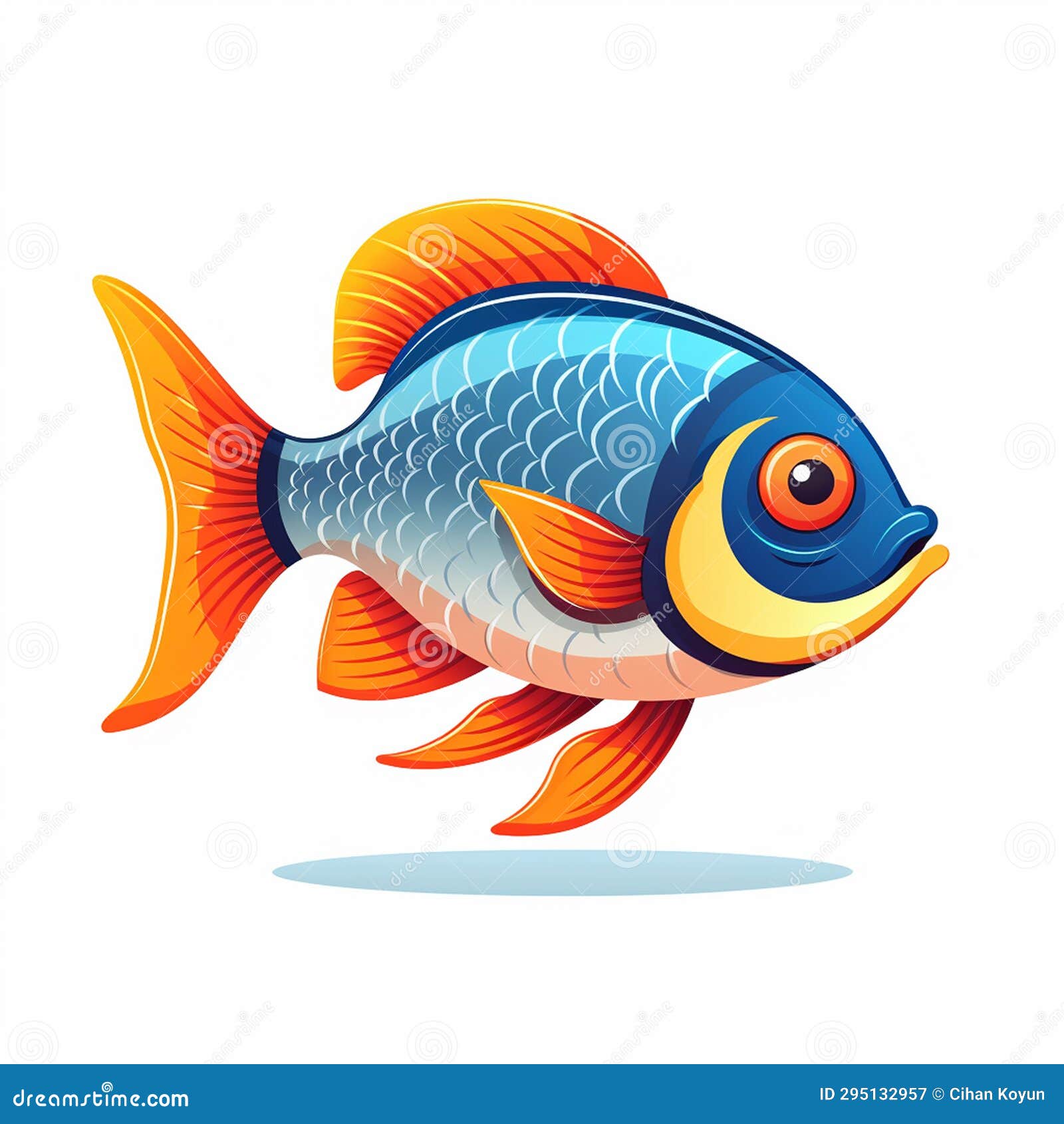 Tropical Fish Artistry Vibrant Illustration Stock Illustration ...