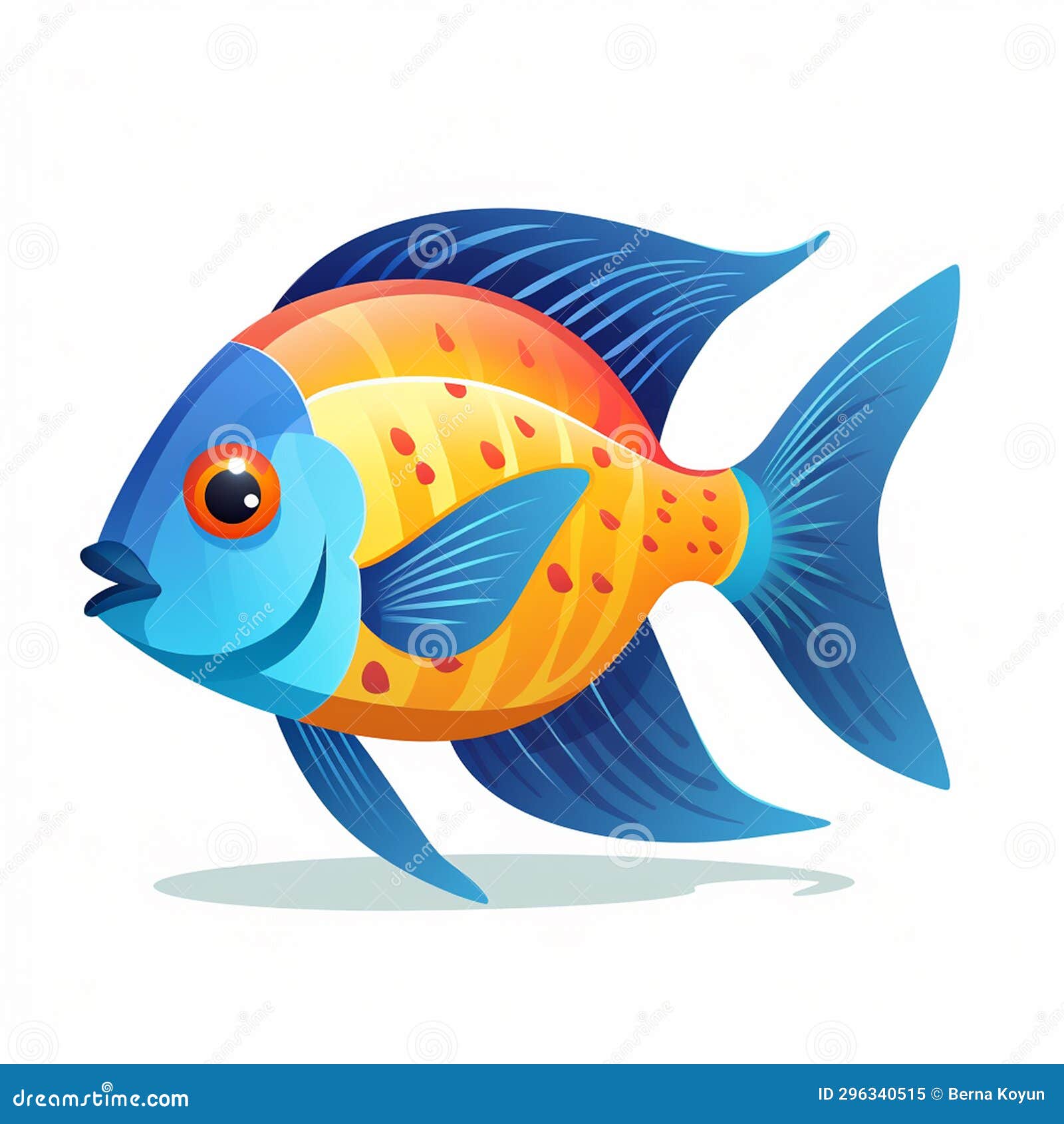 Tropical Fish Artistry Vibrant Illustration Stock Illustration ...