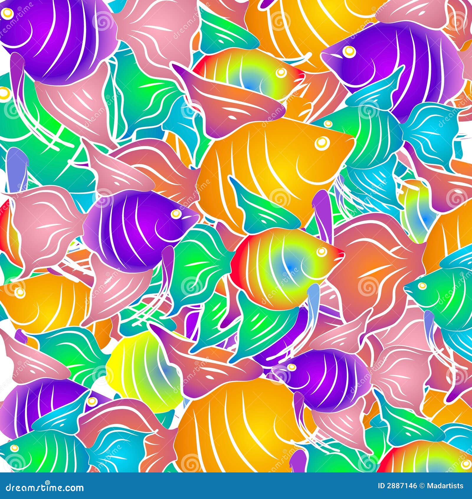 Tropical Fish Background stock illustration. Illustration of element ...