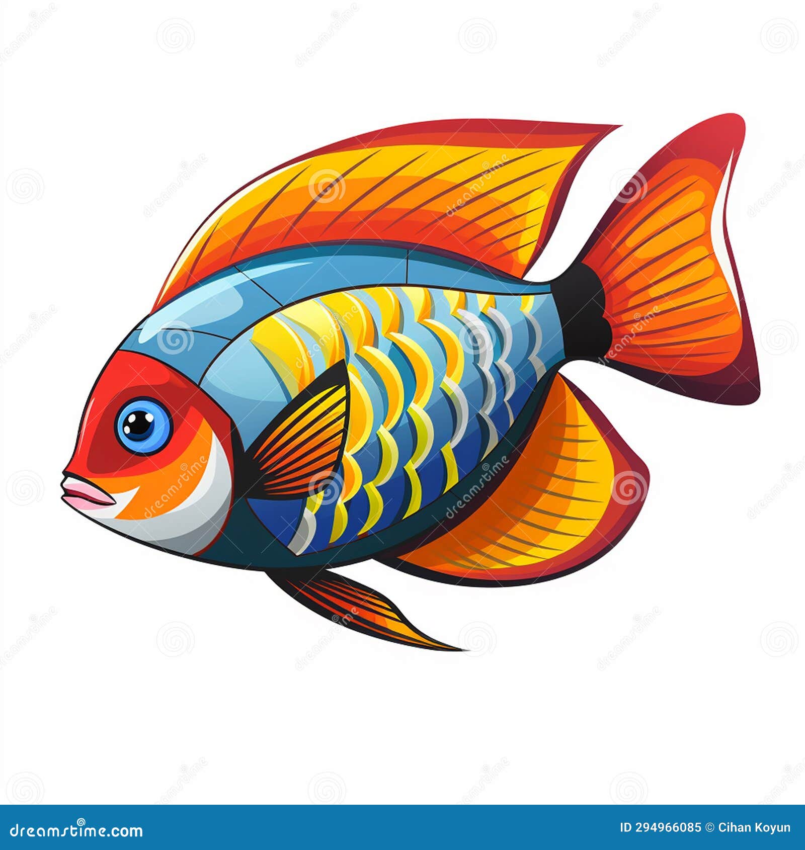 Tropical Fish Drawing Underwater Wonders Stock Illustration ...
