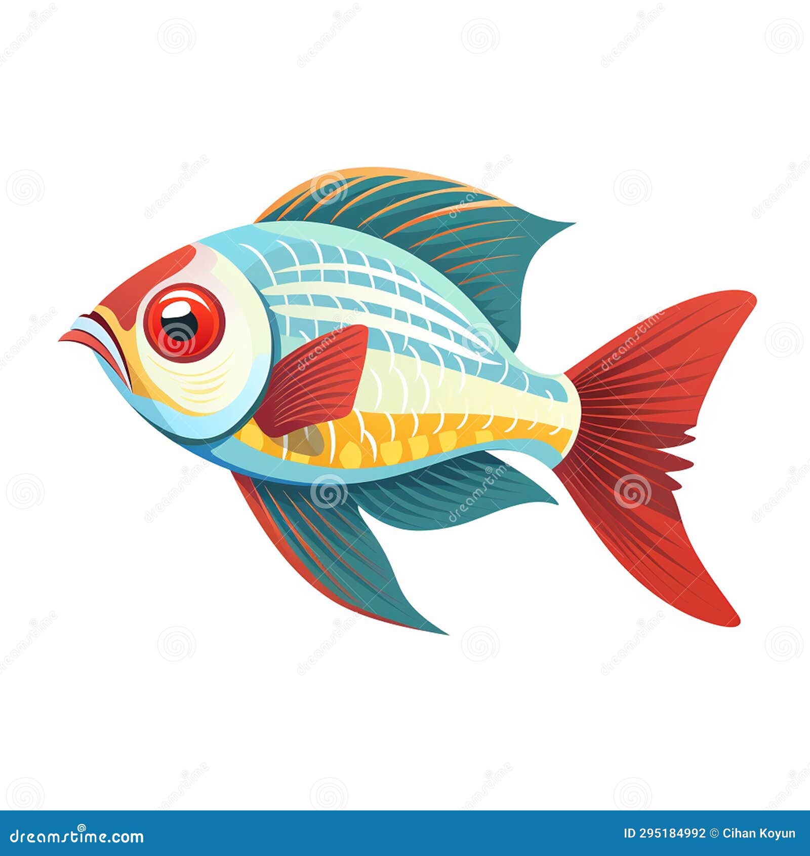 Tropical Fish Drawing Underwater Wonders Stock Illustration ...