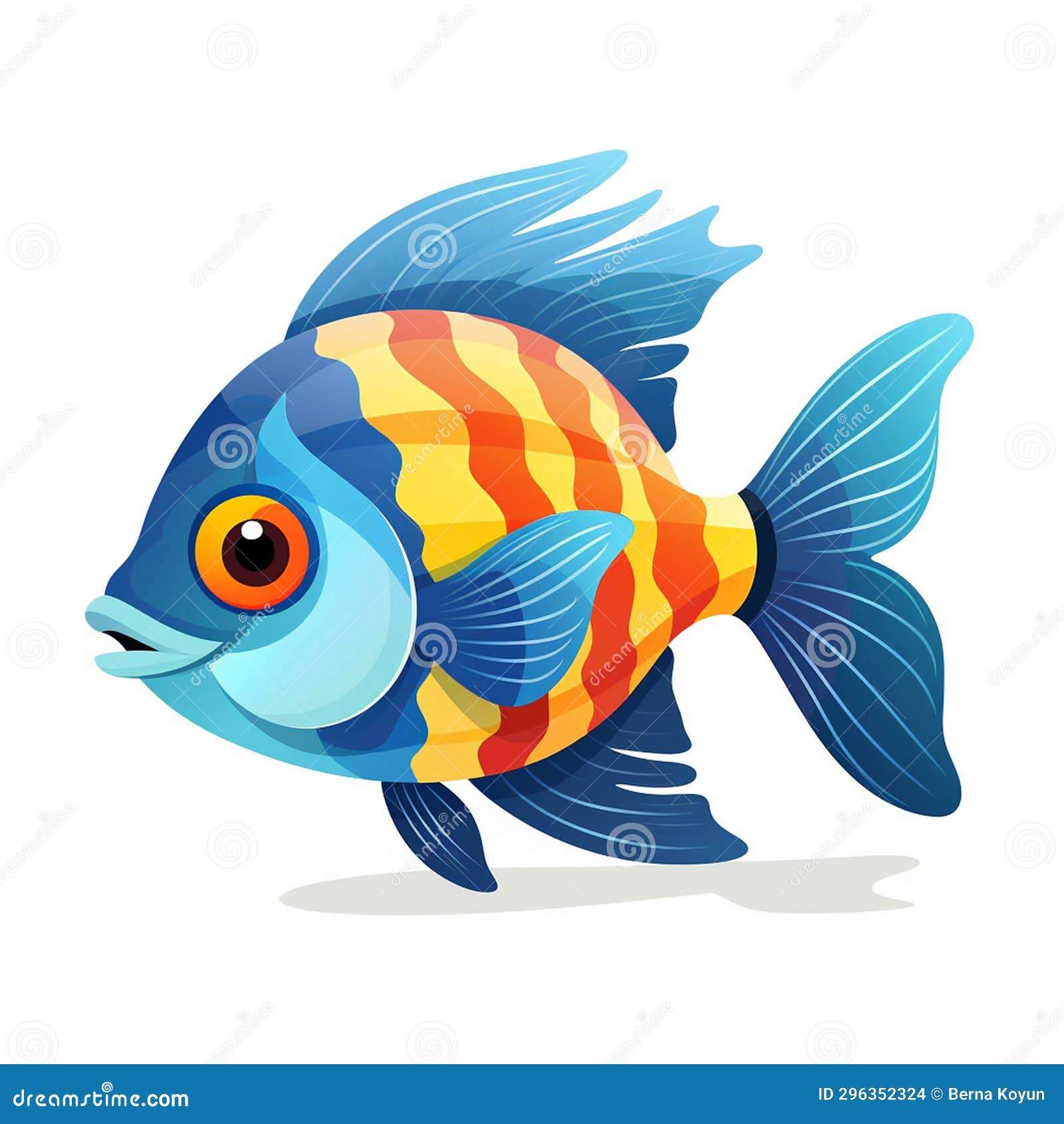 Tropical Fish Drawing Underwater Wonders Stock Illustration ...