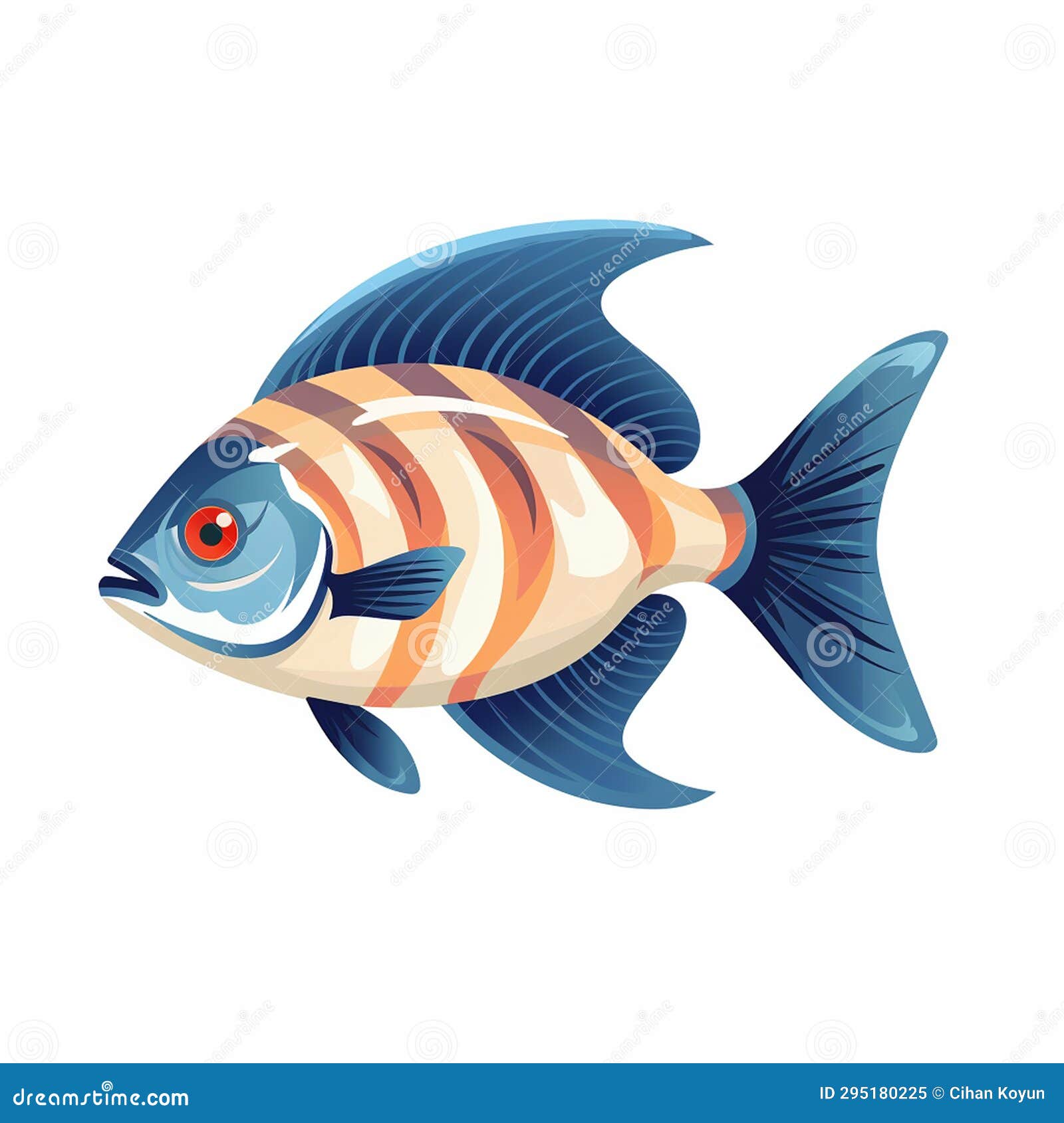 Tropical Fish Drawing Vibrant Marine Artistry Stock Illustration ...