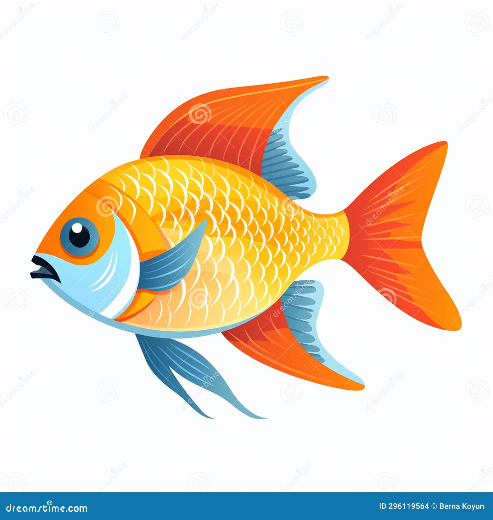 Tropical Fish Drawing Vibrant Marine Artistry Stock Illustration ...