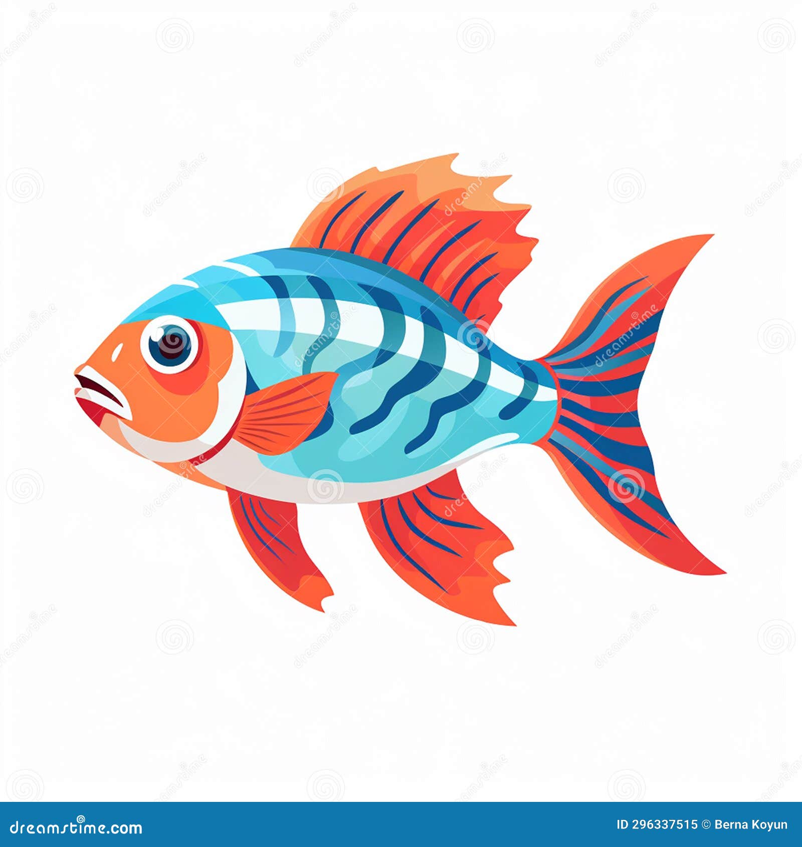 Tropical Fish Drawing Vibrant Marine Artistry Stock Illustration ...