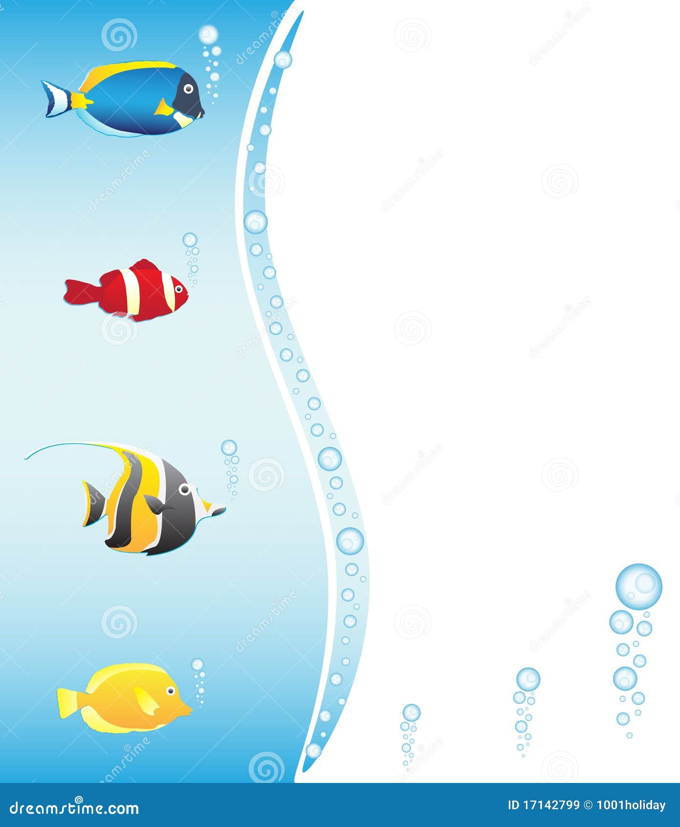 Tropical Fish Frame for Your Design Stock Vector - Illustration of ...