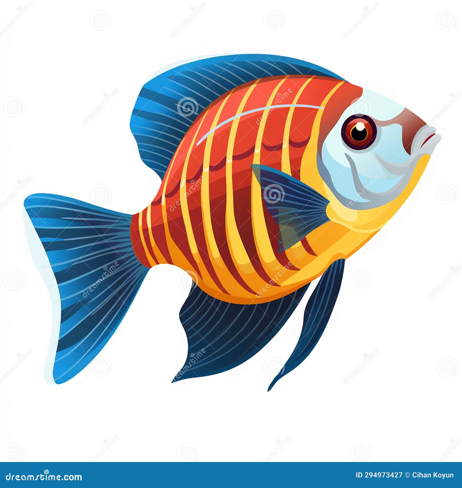 Tropical Fish Illustration Vibrant Underwater Magic Stock Illustration ...