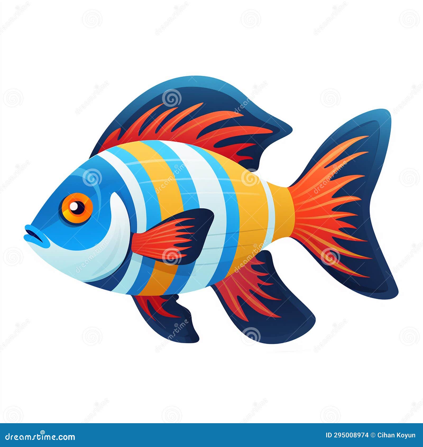Tropical Fish Illustration Vibrant Underwater Scene Stock Illustration ...
