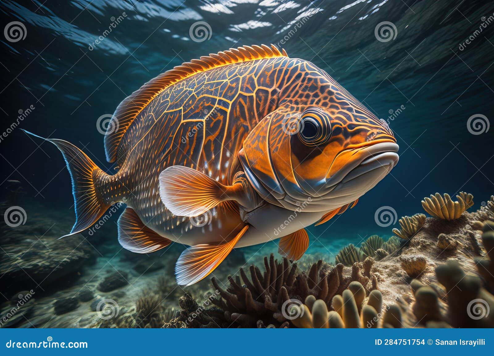 Tropical Fish in the Red Sea. Ai Generative Stock Photo - Image of ...