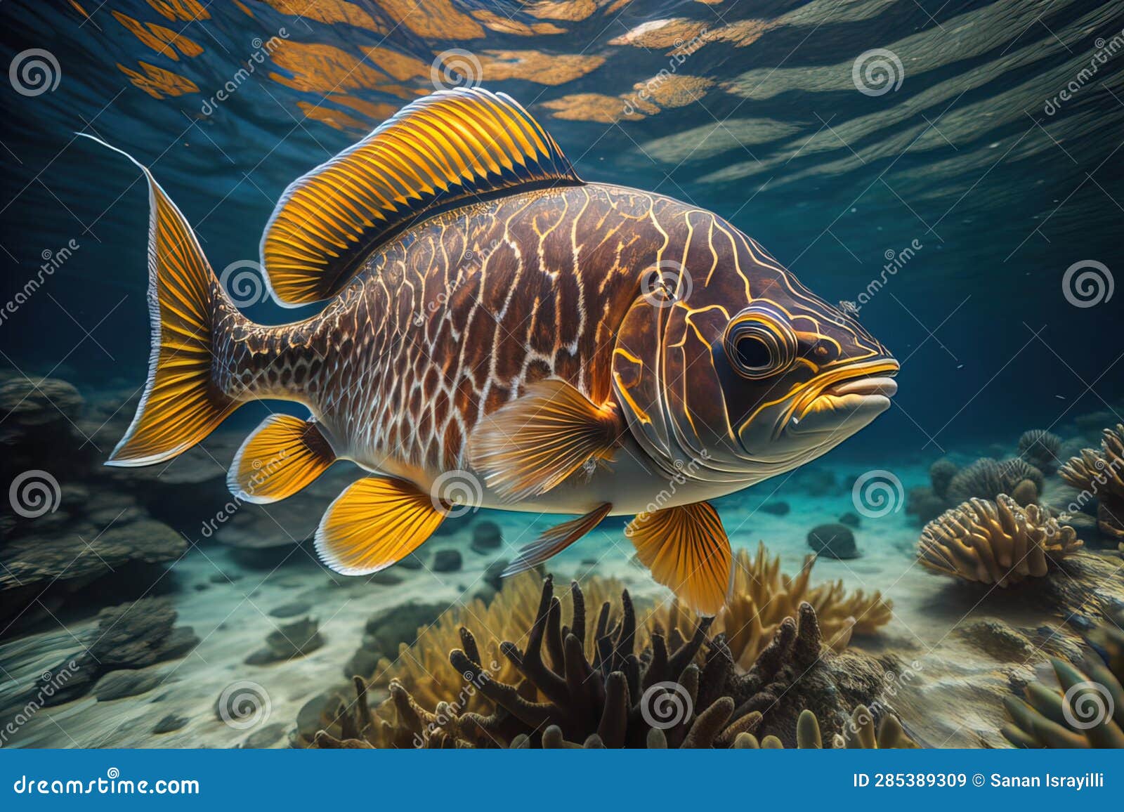 Tropical Fish in the Red Sea. Ai Generative Stock Image - Image of ...