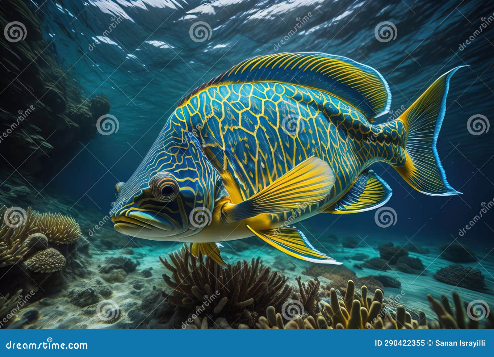 Tropical Fish in the Red Sea. Ai Generative Stock Image - Image of ...