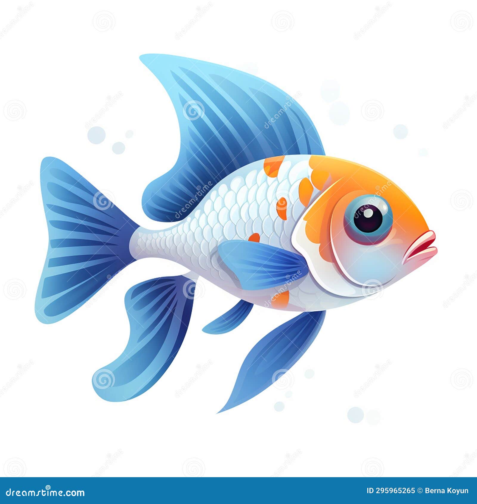 Tropical Fish Scene Oceanic Presence Stock Illustration - Illustration ...