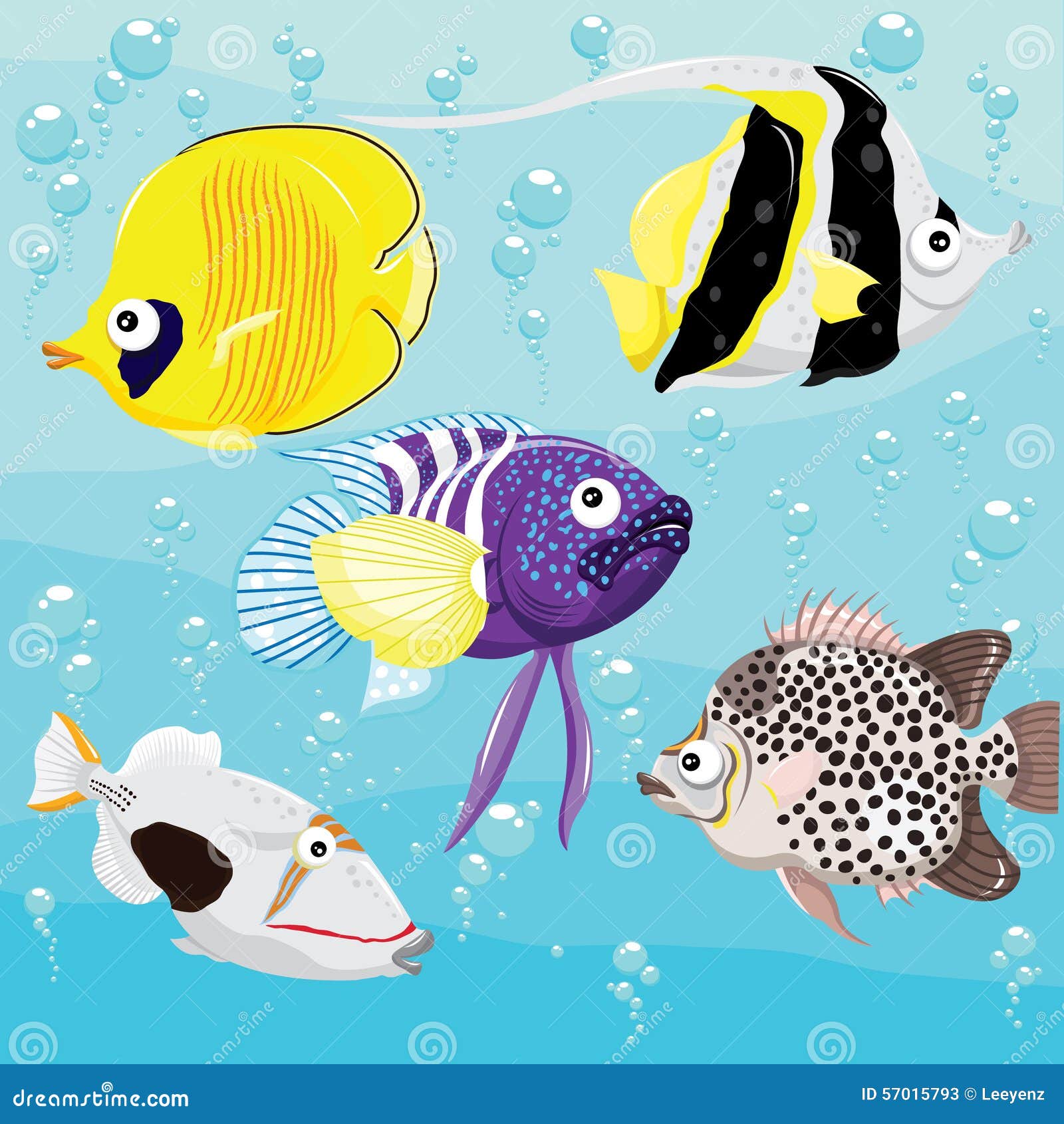 Tropical Fish Set stock vector. Illustration of scrapbooking - 57015793