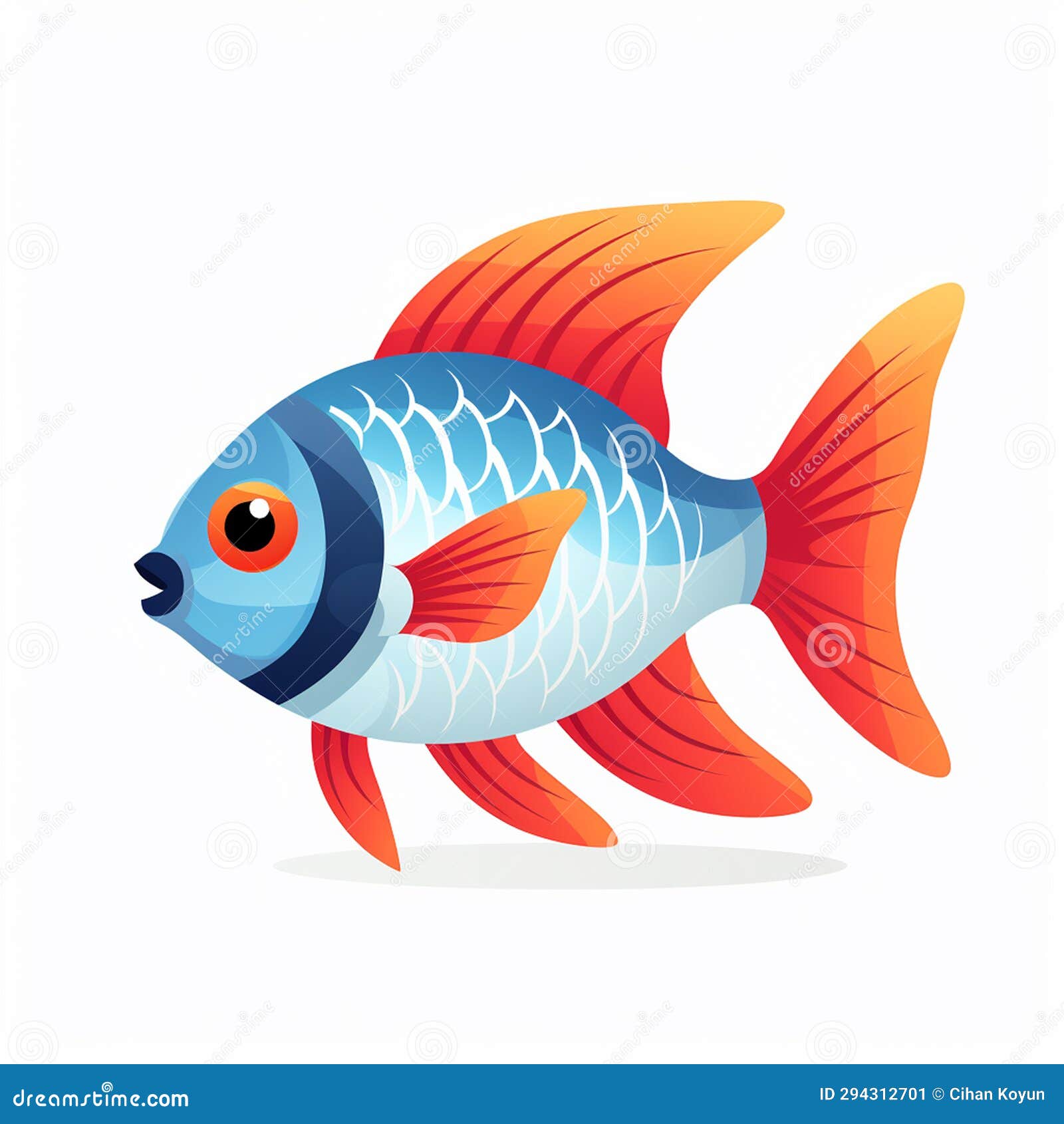 Tropical Fish Vision Artistic Aquatic Delights Stock Illustration ...