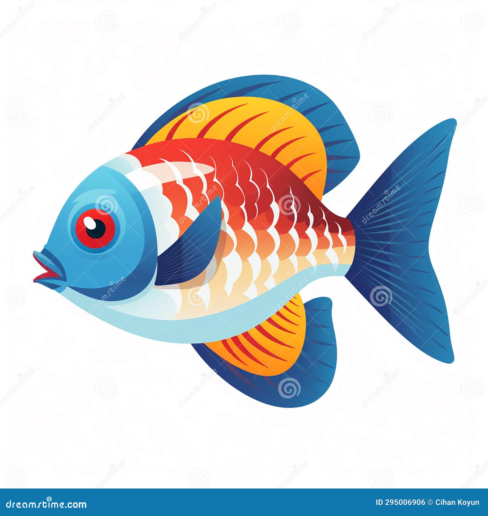Tropical Fish Vision Artistic Aquatic Delights Stock Illustration ...
